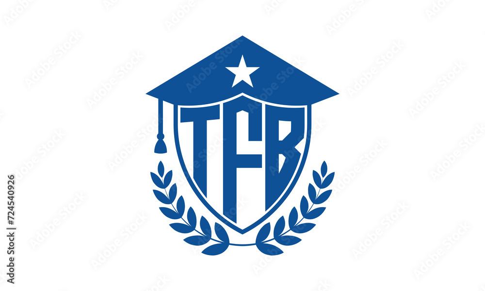 Grafika wektorowa Stock: TFB three letter iconic academic logo design ...