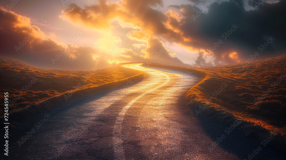 A roadmap to success, illuminated by the light of inspiration and commitment, detailing the ...