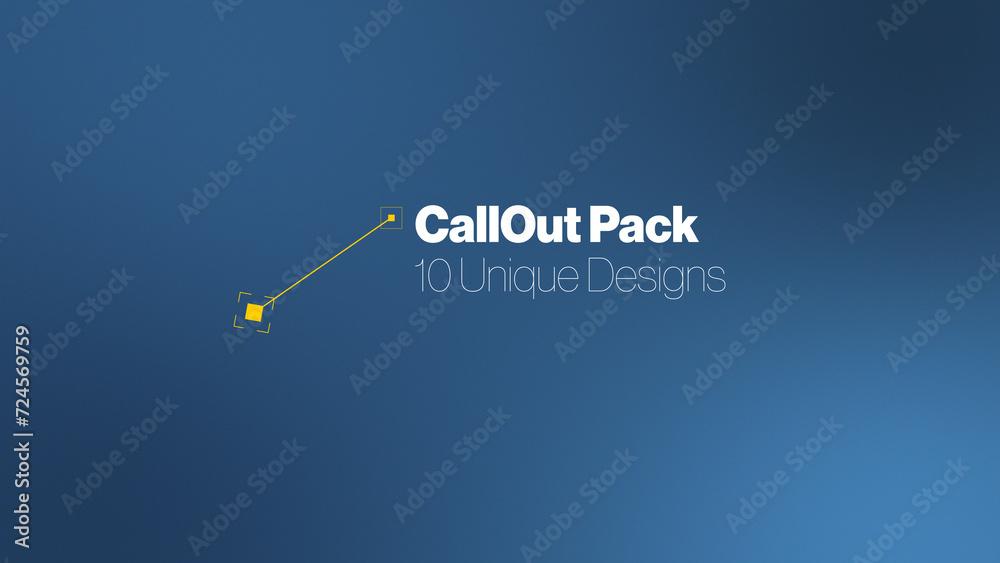 Creative CallOuts Array With Control Panels Stock Template | Adobe Stock