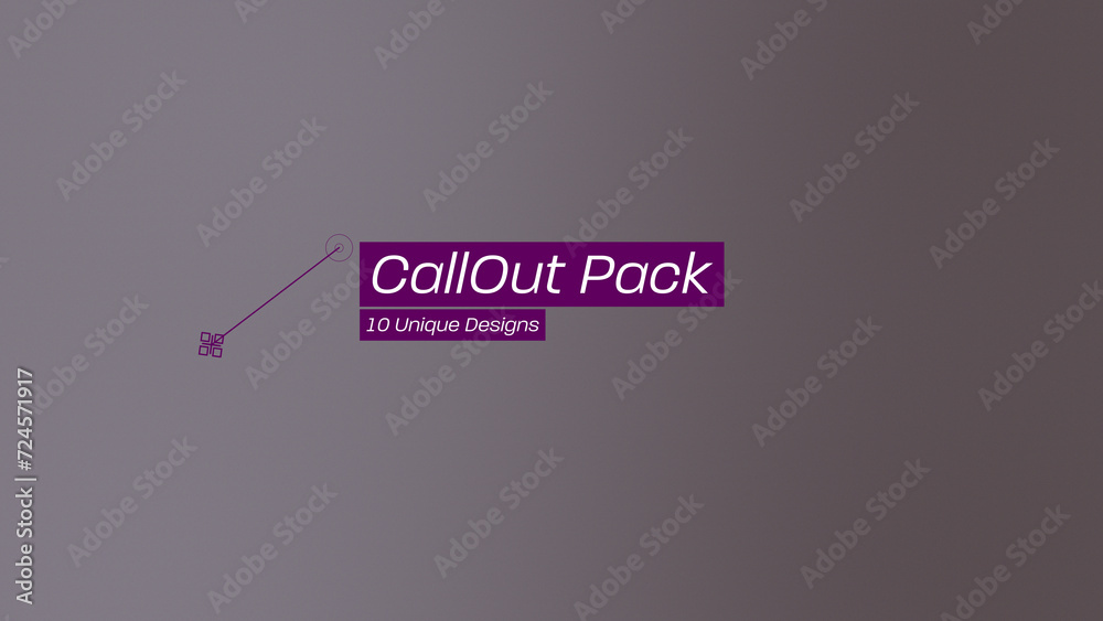 Info CallOuts Compilation With Control Panels Stock Template | Adobe Stock