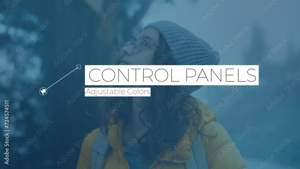 Modern CallOuts Collection With Control Panels Stock Template | Adobe Stock