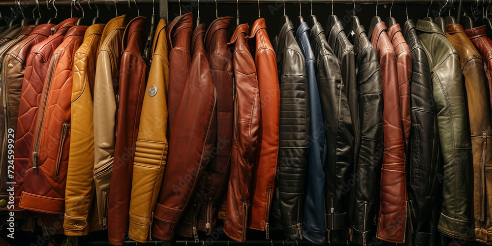 Our leather jackets collection, ready to hang, ready to impress. Stock ...