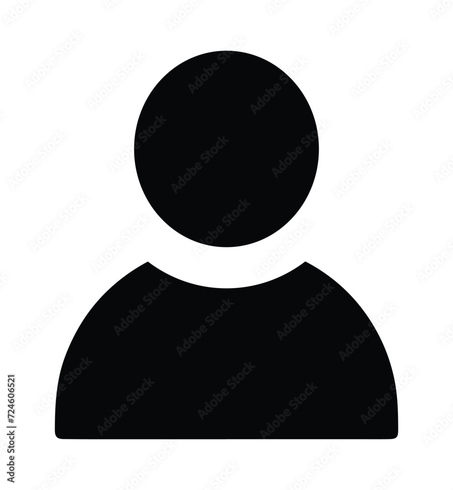 User Icon set. Profile icon. Monochrome icon. People sign. account ...