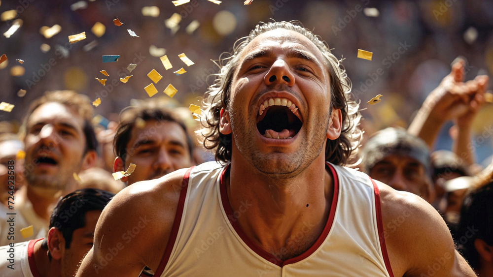 Victory's Embrace, Painted in Sweat: Grit Transformed to Gold, Bodies ...