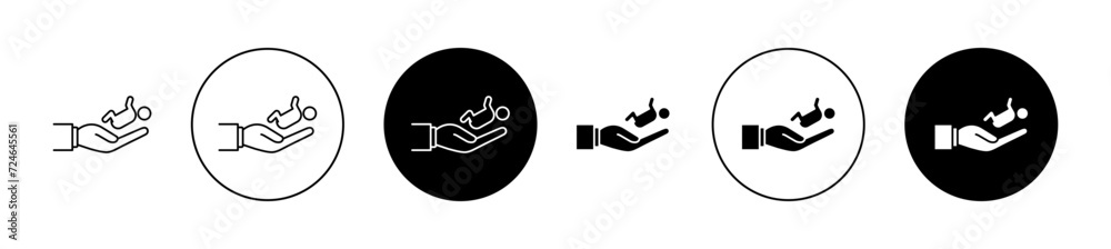 Neonatologist vector illustration set. Neonatal Pediatric ICU sign in ...