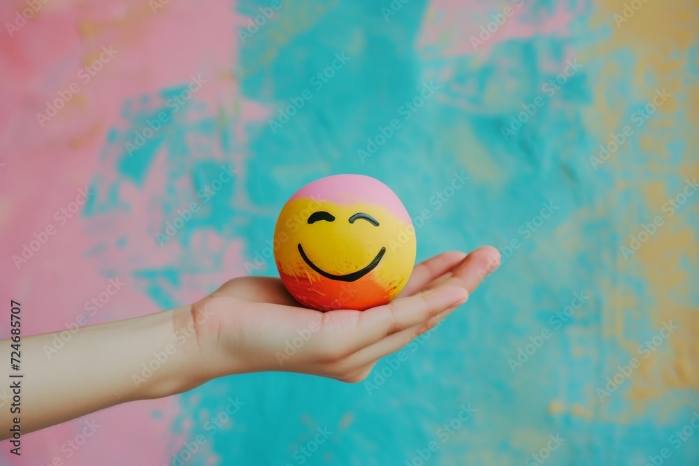 Smileys emojis convey happiness and emotions. Heartwarming symbol icons ...