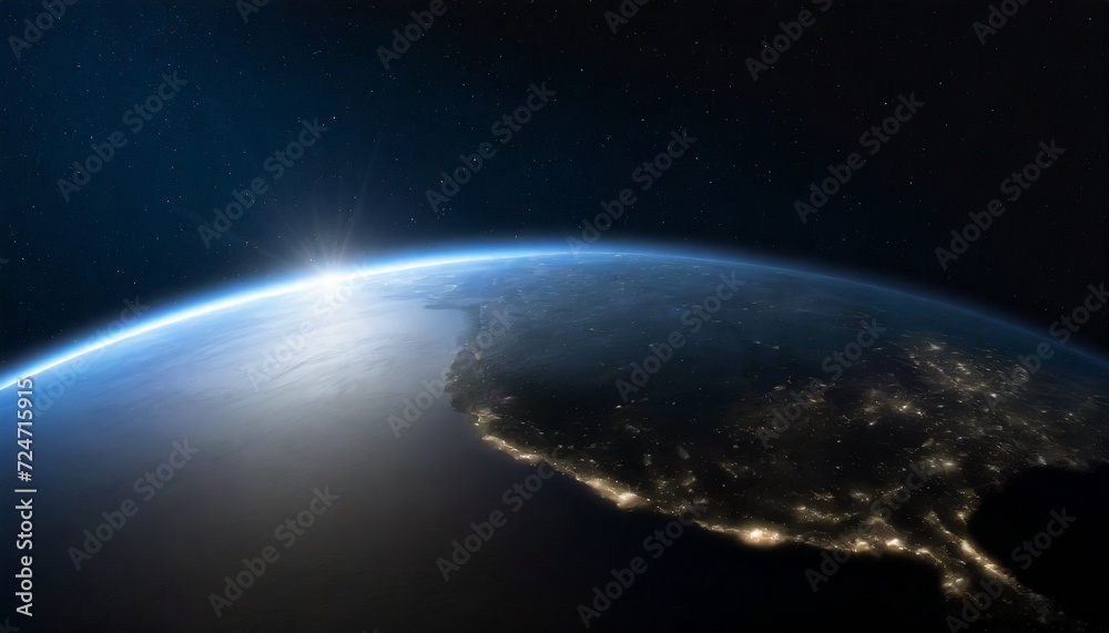 earth at night planet earth in space turn off your lights for save ...