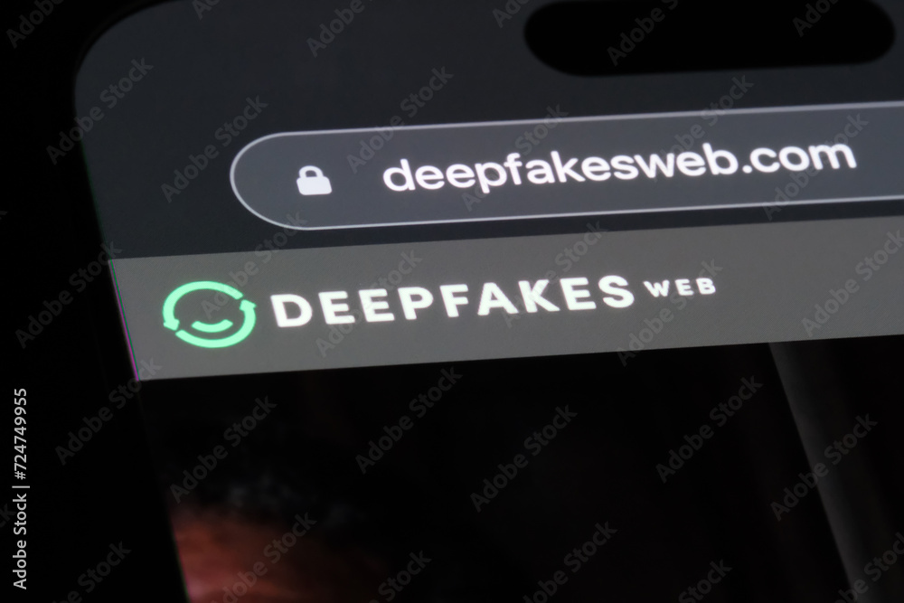 Shanghai,China-Jan. 31st 2024: Deepfakes web logo. Online deepfake software website. Photos ...