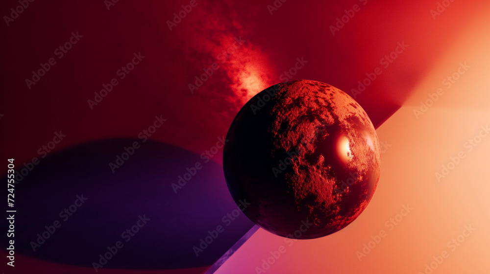 Light Leaks Of A Spinning Sphere, Berry, Brick Red And Blood Red Colors ...