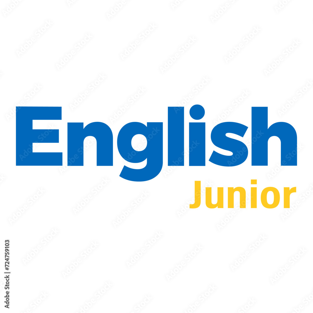 English class sign Vector graphic header design. Custom font headers ...