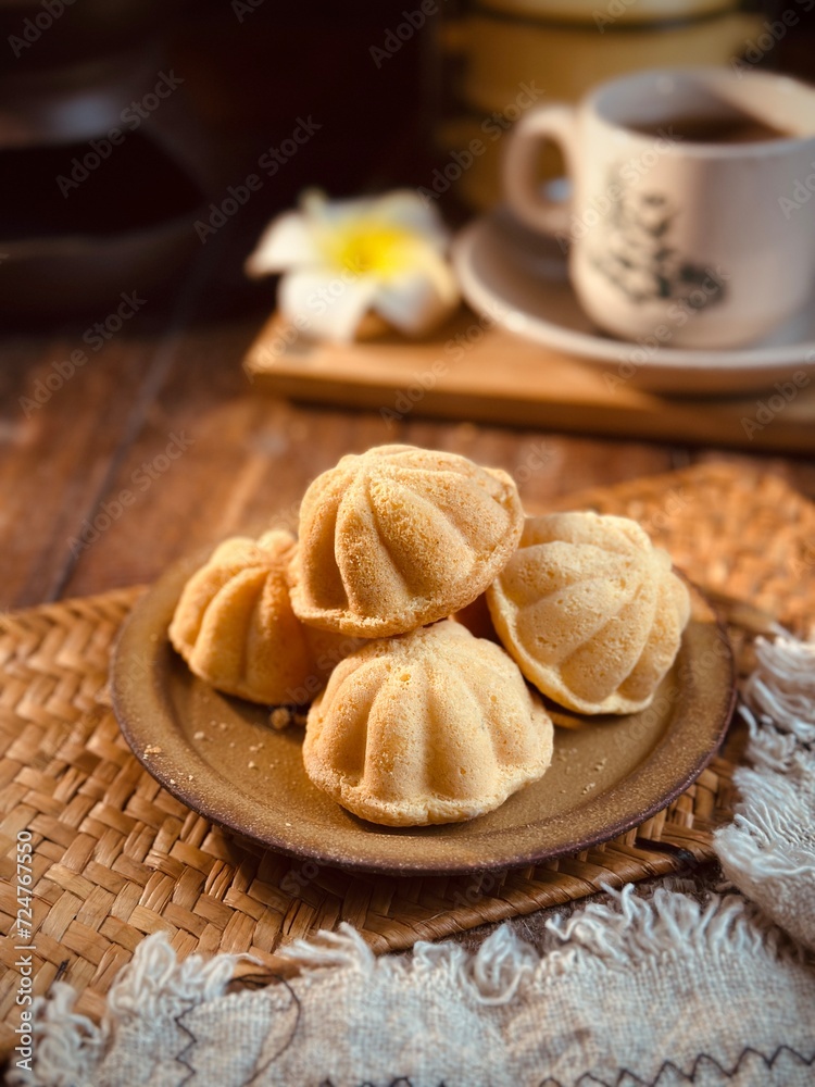 Kueh Bolu or Kuih Bahulu as it is usually called, is a sponge cake ...