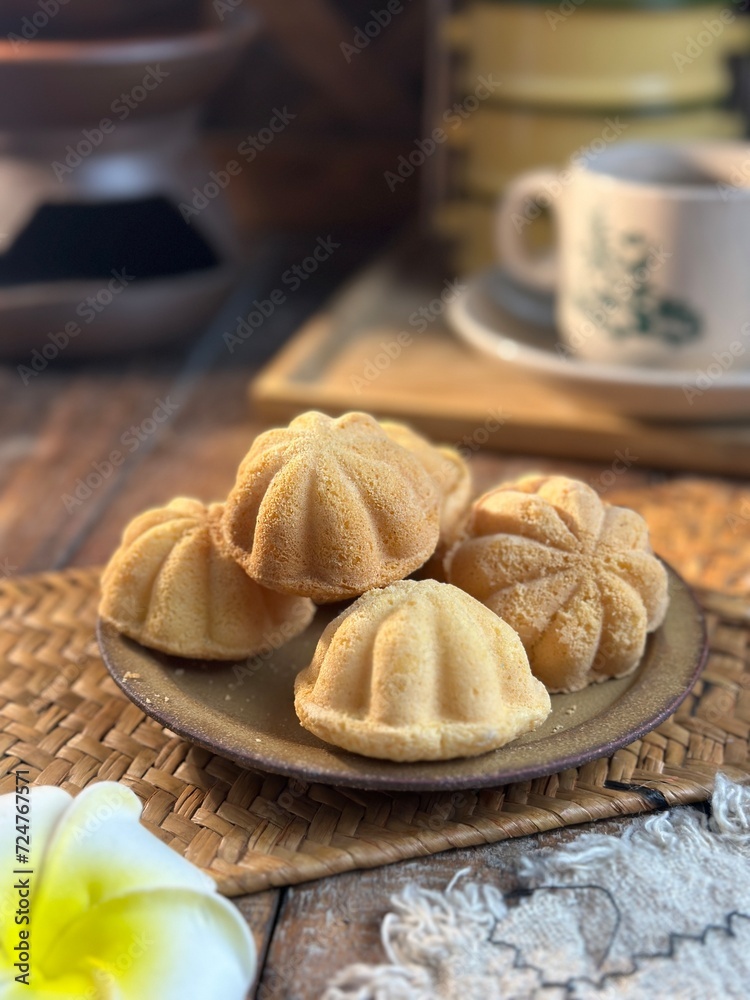 Kueh Bolu or Kuih Bahulu as it is usually called, is a sponge cake ...