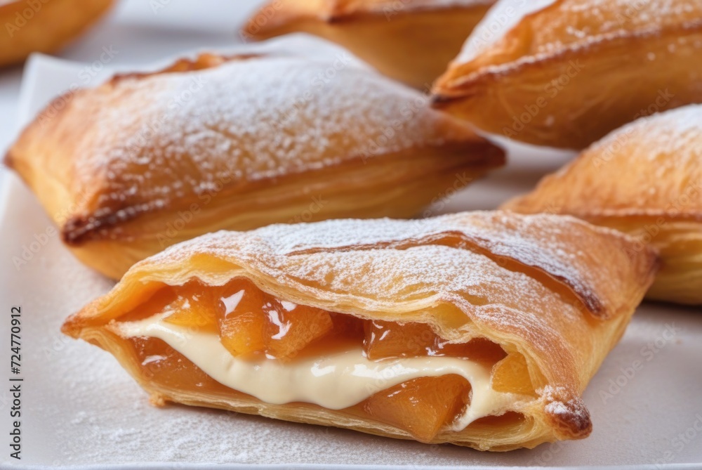 Pastelitos Flaky pastries filled with quince paste (dulce de membrillo ...
