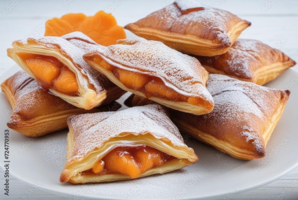 Pastelitos Flaky pastries filled with quince paste (dulce de membrillo ...