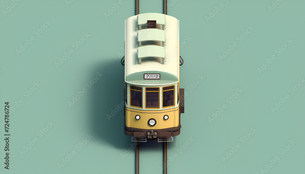 Tramway Design Desktop Wallpaper, Ai generative Stock Illustration ...