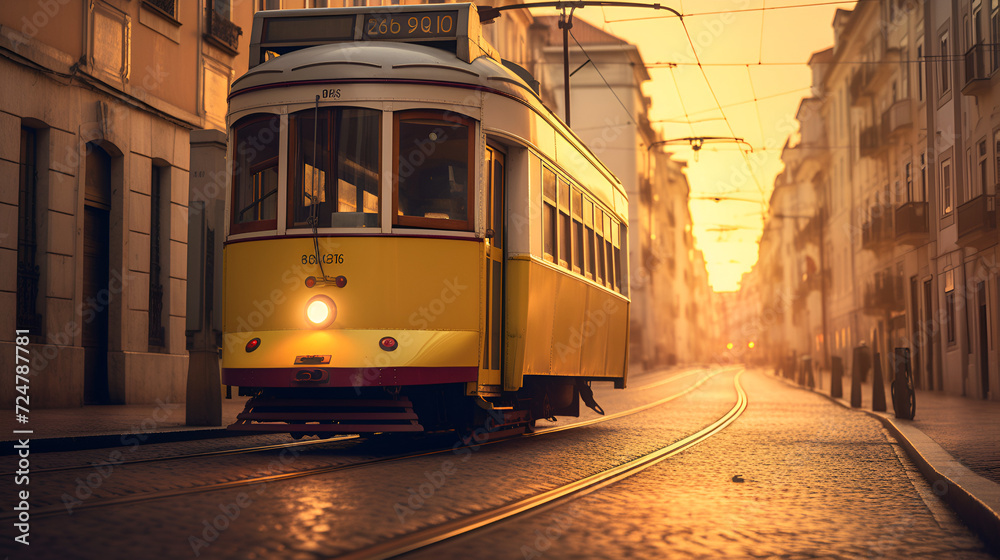 Tramway Design Desktop Wallpaper, Ai generative Stock Illustration ...