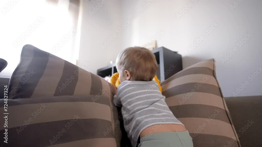 Witness the magical moment as a wide-eyed little boy cherishes an ...