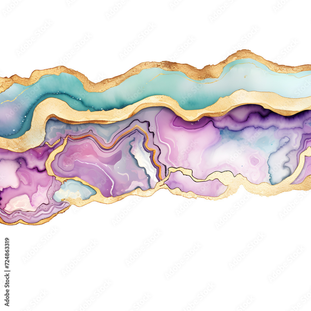 Watercolor Celestial Pastel and Gold Foil Glitter, Sparkle, Agate Geode ...