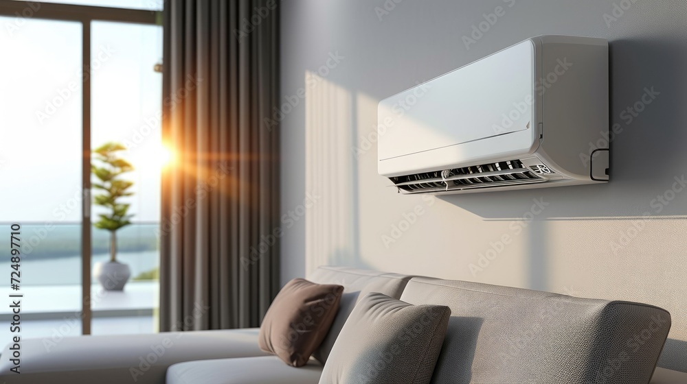 Adjusting temperature on air conditioner, Working air conditioner for ...