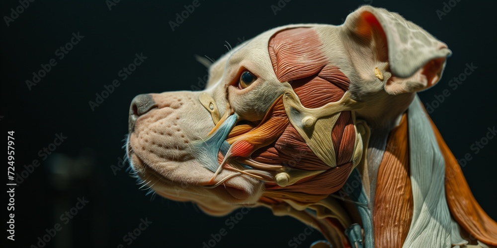 SIde view dog face anatomy Stock Photo | Adobe Stock