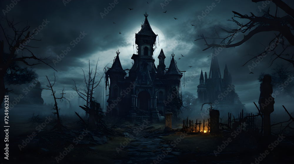 Foto de Gothic Architecture's Haunted Mansion: A Spine-Chilling Render ...