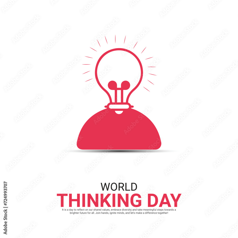 World Thinking Day. World Thinking Day creative ads design Stock Vector ...