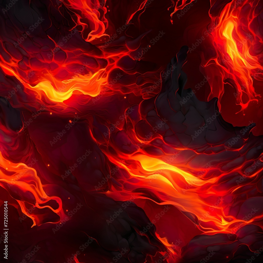 Lava texture fire background rock volcano magma molten hell hot flow ...
