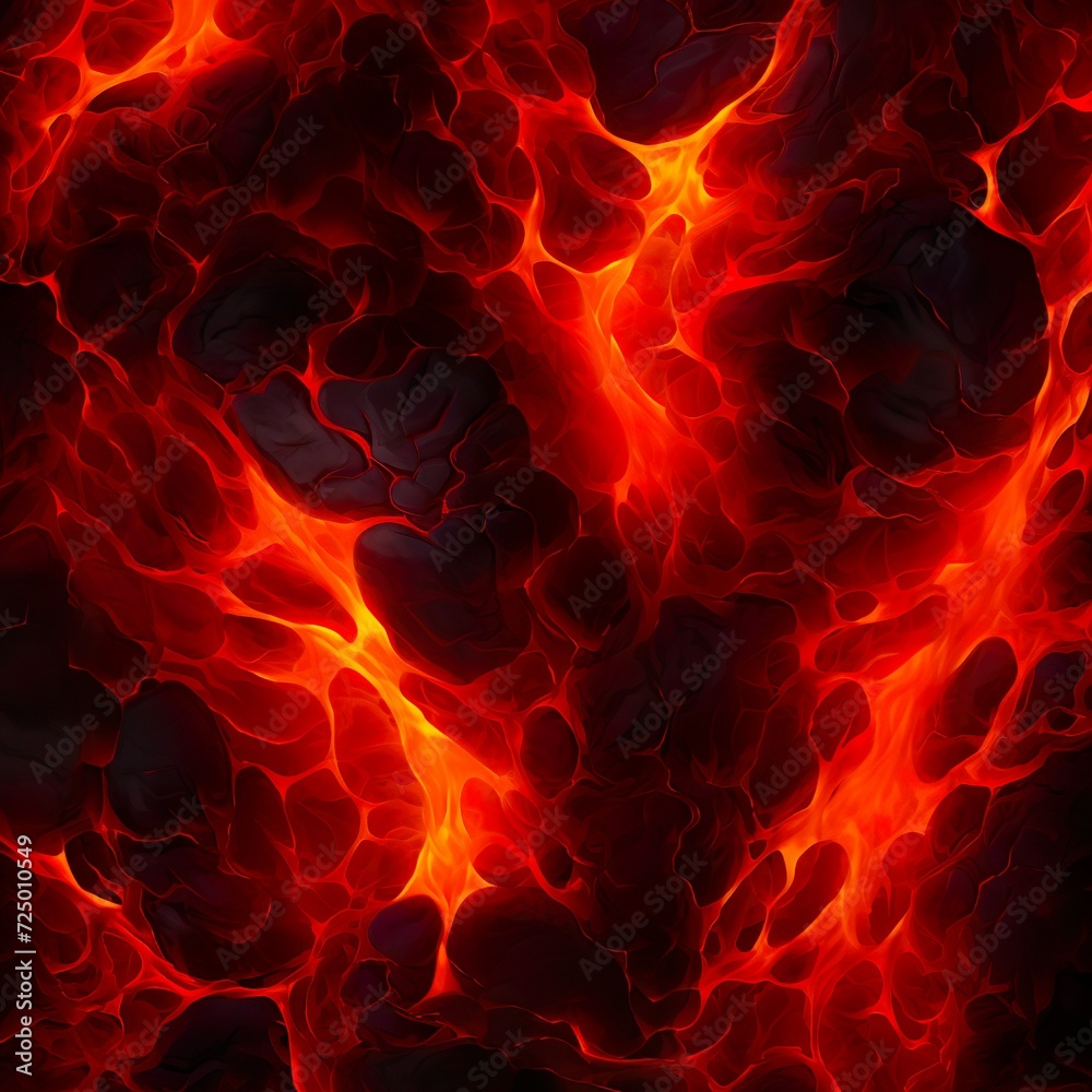 Lava texture fire background rock volcano magma molten hell hot flow flame pattern seamless ...