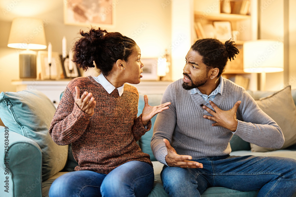 woman man arguing couple problem conflict female relationship young ...