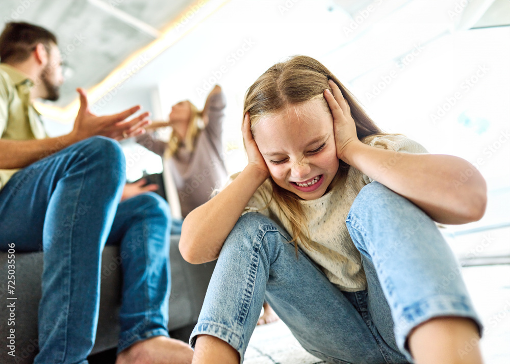 child mother family problem father woman conflict girl arguing adult ...