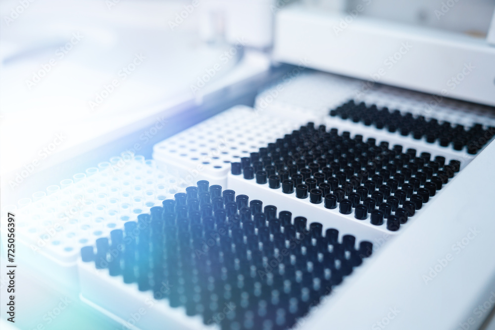 Biochemistry machine. Medical device for analyzes. Laboratory automatic ...