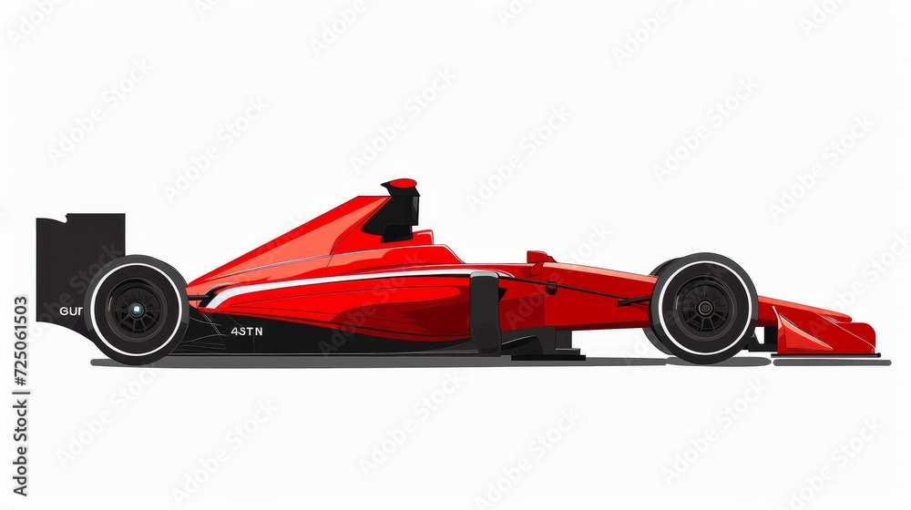 F1 3d race car icon transport jet logo sport auto racing symbol concept ...