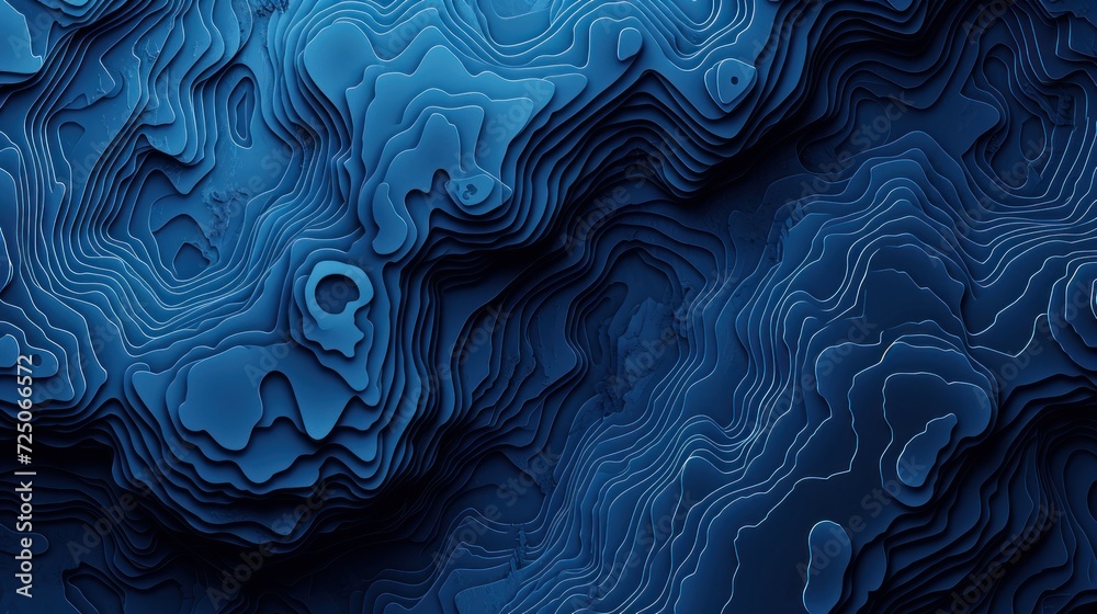 Vector Abstract Topographic Map Conceptual Pale Dark Blue Wallpaper ...