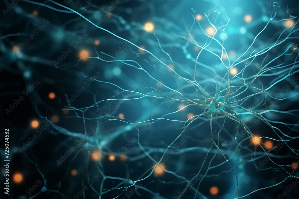 Lab deep dive. blue microscope observation of neuron for precise ...