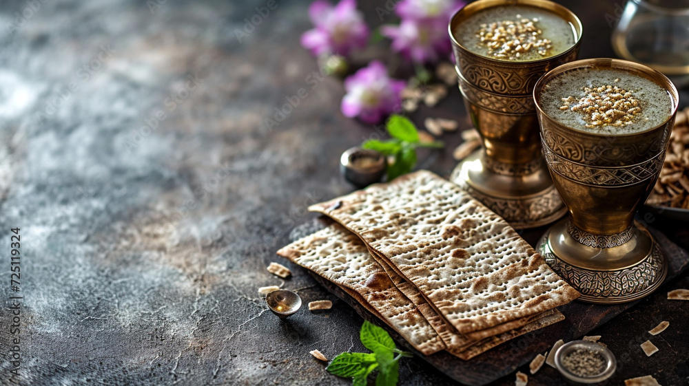 Happy Passover, celebration tradition banner copy space poster ...