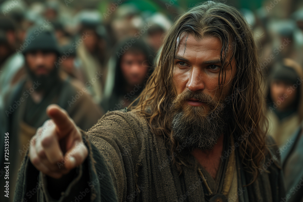 Betrayal of Judas, the treacherous apostle sells his loyalty by pointing at Jesus of Nazareth to ...