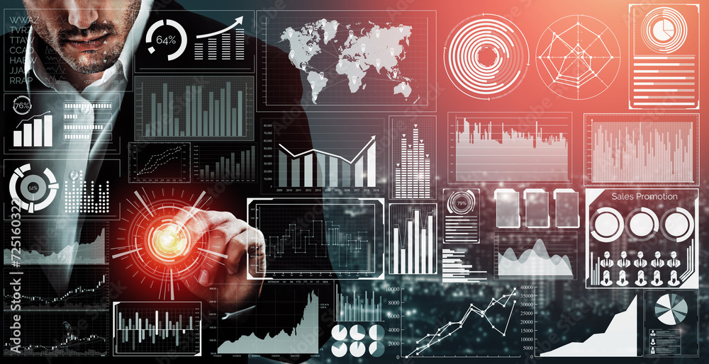 Big Data Technology for Business Finance Analytic Concept. Modern ...