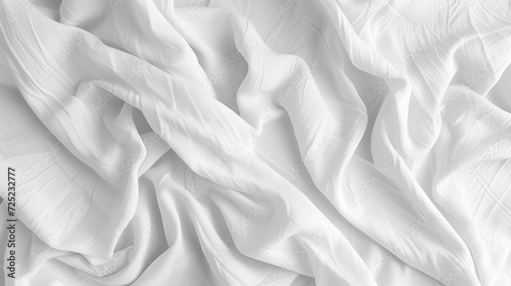 Abstract linen fabric texture background. Crumpled off white natural ...