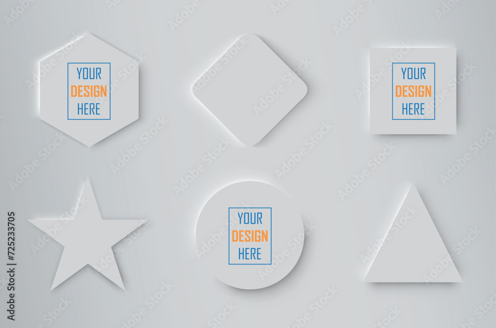 Abstract backdrop shapes texture, vector background cover design, book ...