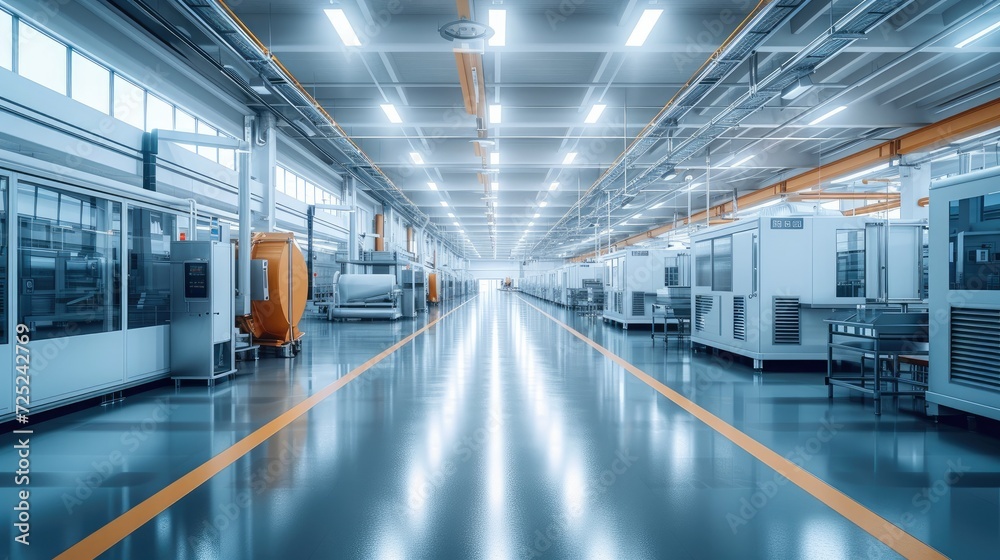 Simple Industrial Innovation, a minimalist shot of a high-tech ...