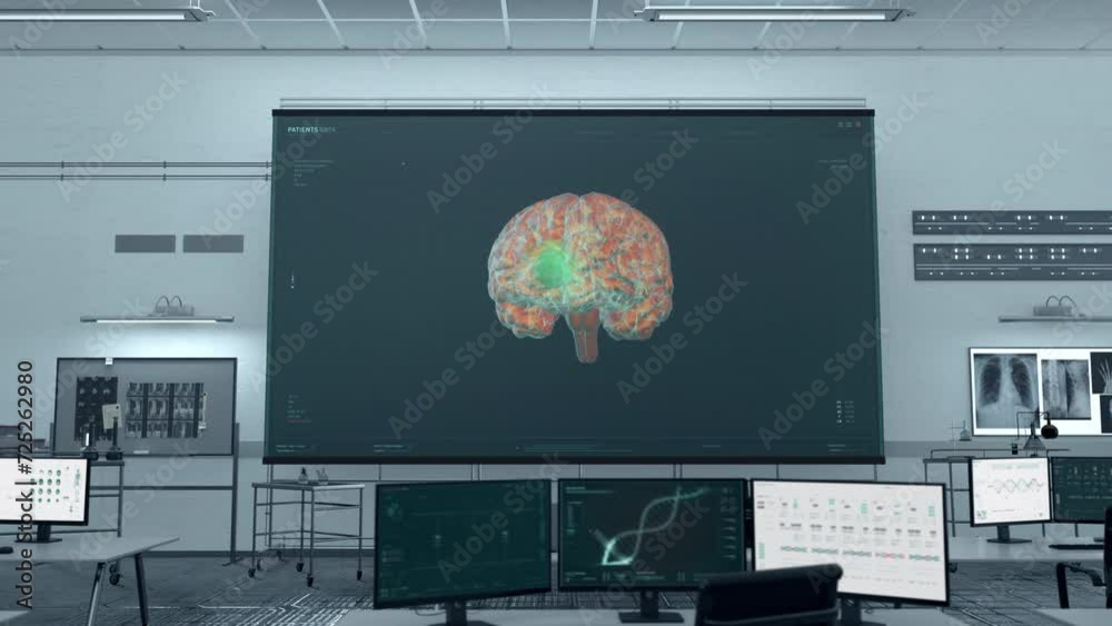 Laboratory x-ray system studies the human brain. Laboratory x-ray ...