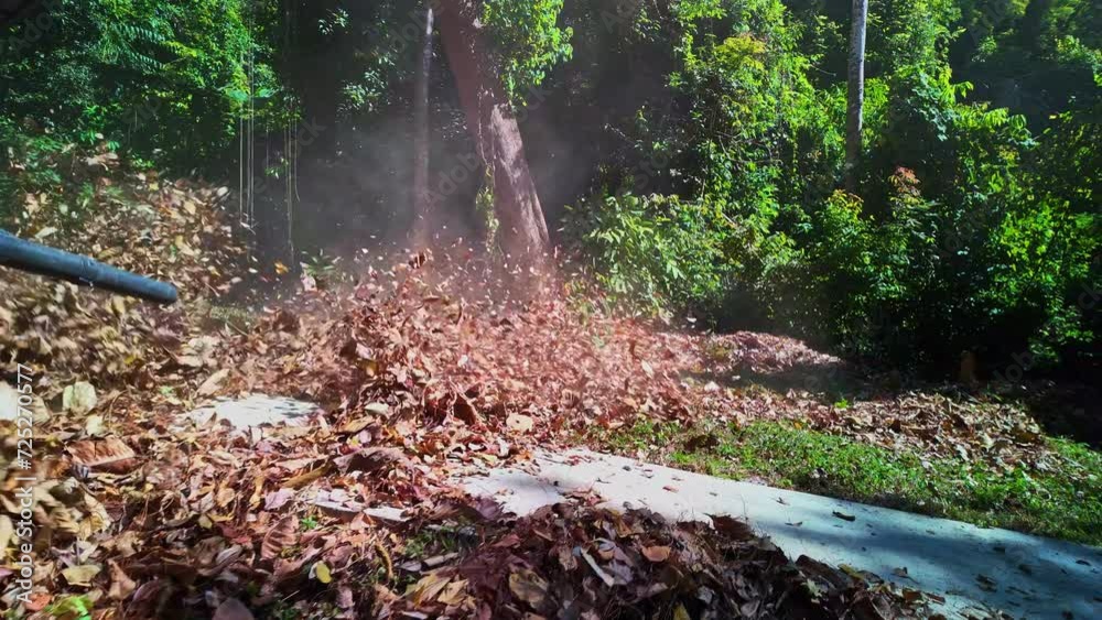 Air blower for blowing grass, leaf debris, creating fire breaks ...