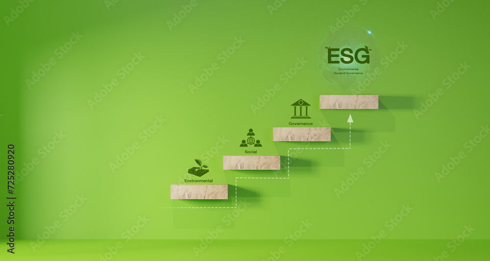 ESG environment social governance concept.Business cooperation for a ...