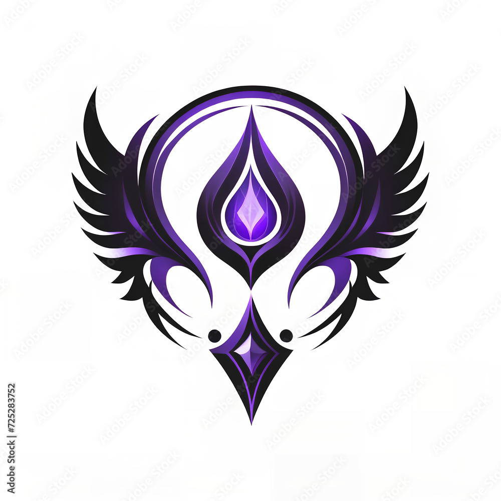 purple black fantasy logo Stock Illustration | Adobe Stock