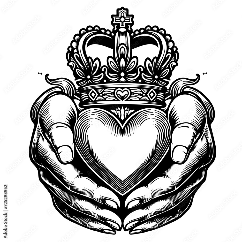 Irish Claddagh SVG Lucky SVG St Patricks Day Svg Ireland Love Clipart ...