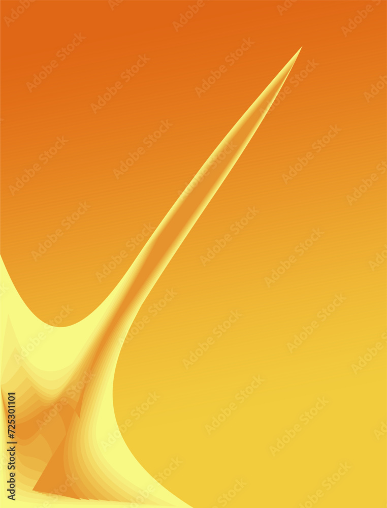 plane composition and colors with shades of yellow and orange Stock ...