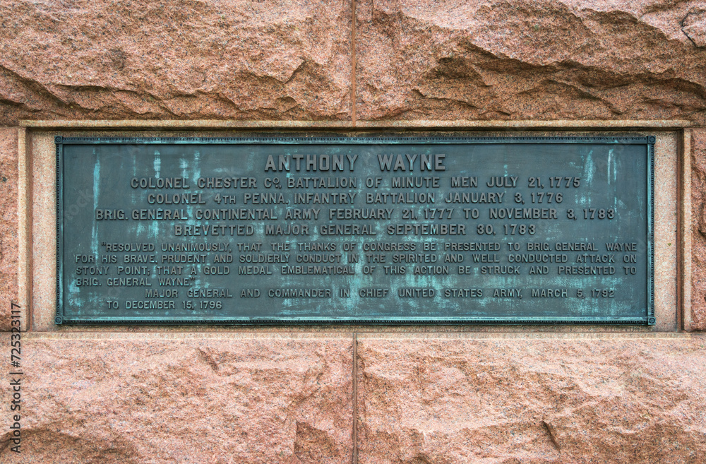 General Anthony Wayne Monument at Valley Forge National Historical Park ...