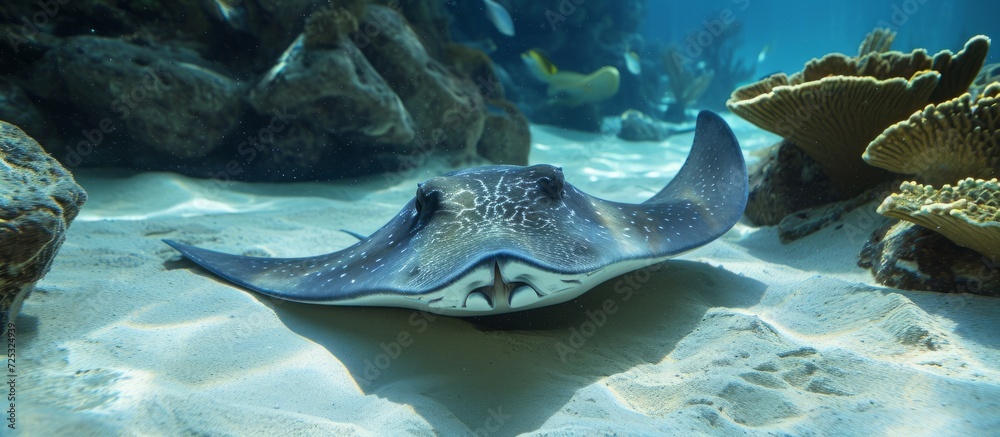 Marine life in the ocean, including sea creatures, coral reefs, and ...