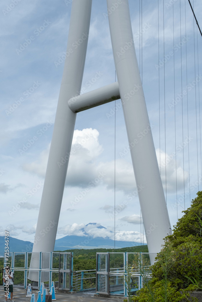 Japan's longest pedestrian foot suspension bridge. Mishima Skywalk in ...