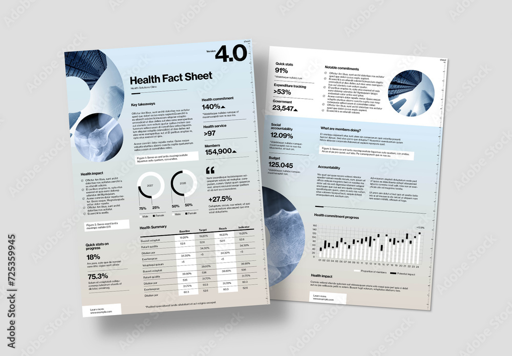 Factsheet Layout Stock Template | Adobe Stock